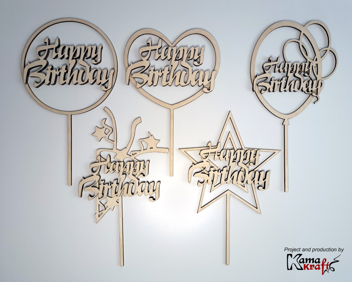 3D Birthday Cake Toppers